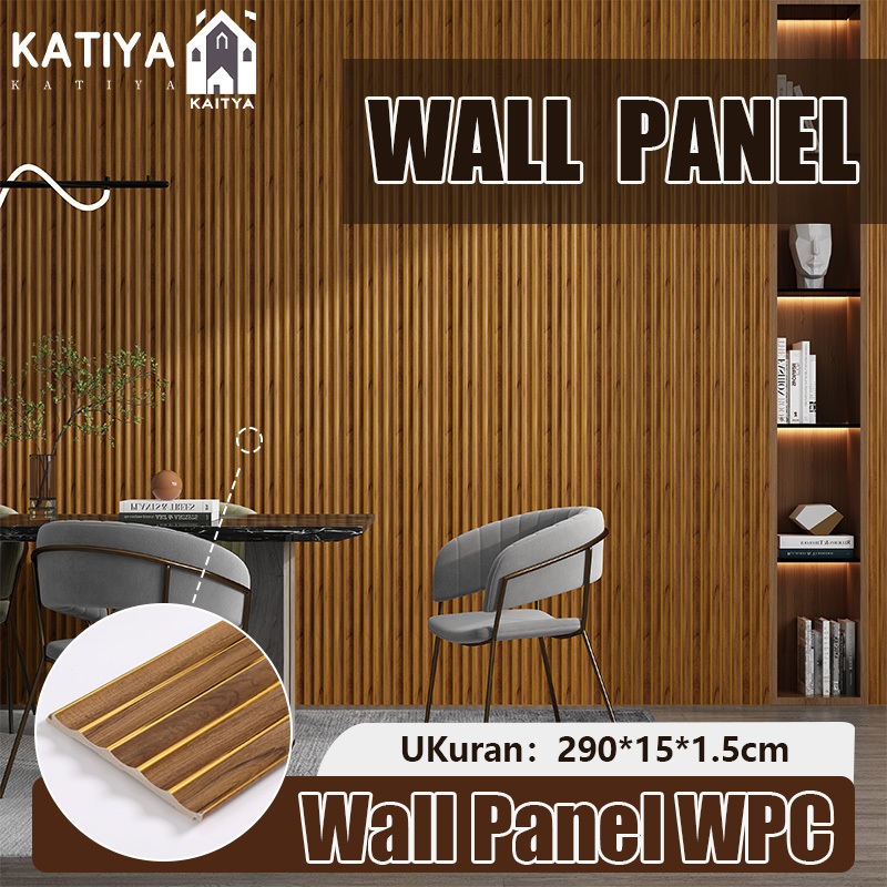 Jual Panel Dinding WPC 2.9M x 15cm Motif Kayu 3D Dekoratif - Anti Rayap ...