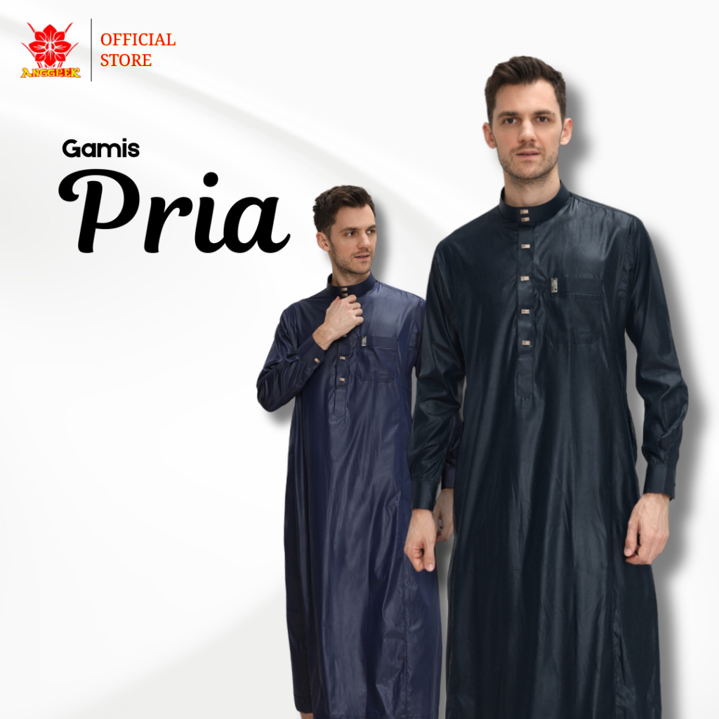 Jual ANGGREK - Gamis Al Karim Jubah Pria Muslim Lengan Manset Premium ...