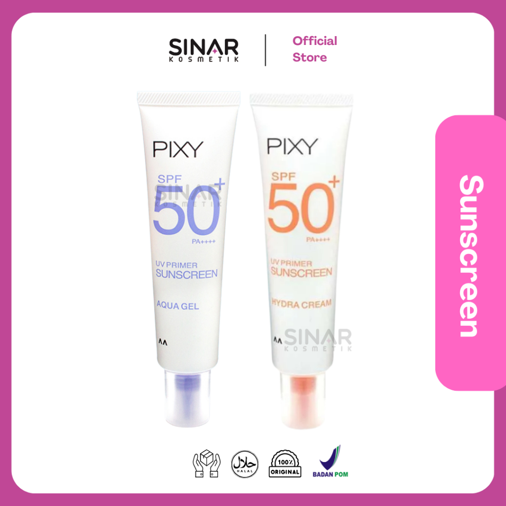 Jual PIXY UV Primer Sunscreen SPF50 + PA++++ Aqua Gel // Hydra Cream ...