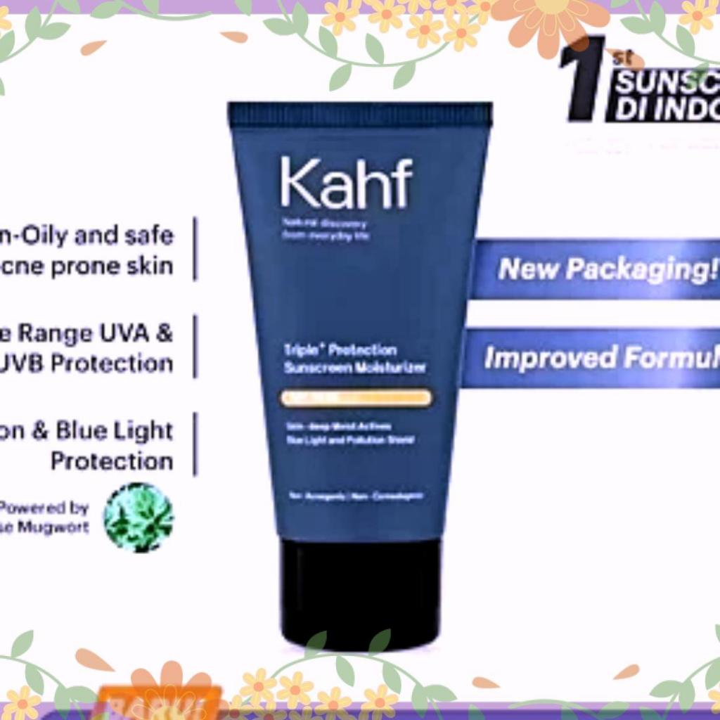 Jual Kahf triple protection sunscreen moisturizer spf 30 pa+++ 30ml ...