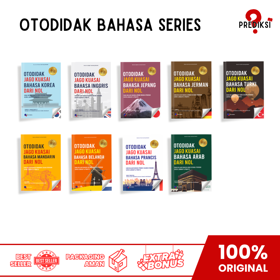 Jual PAKET BUKU OTODIDAK JAGO KUASAI BAHASA INGGRIS & KOREA DARI NOL ...