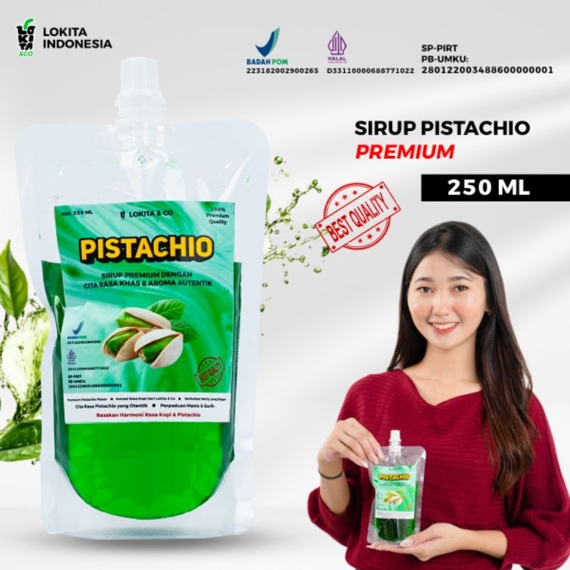 Jual LOKITA - Sirup Pistachio Signature Syrup Collection,(Liquid ...
