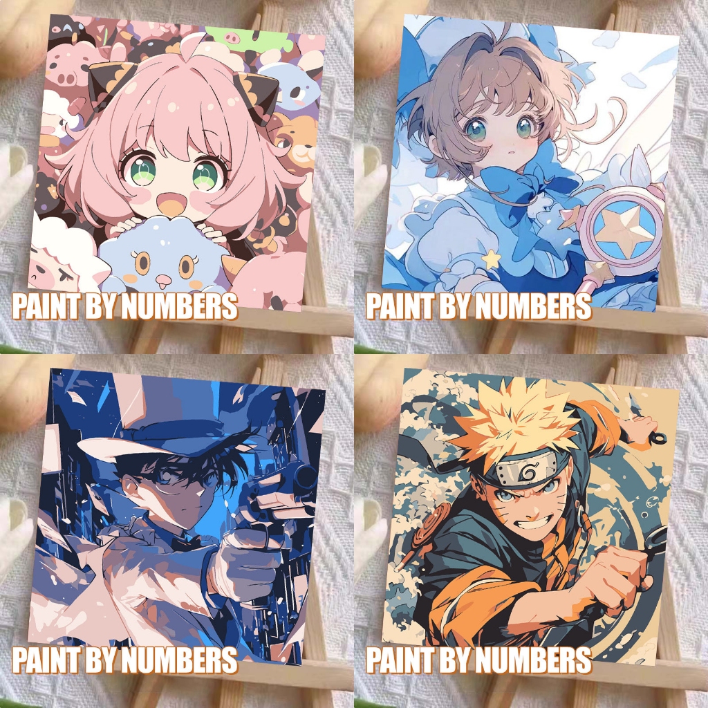 Jual [20x20] Paint By Number Painting By Numbers Kit DIY Lukisan Anime ...