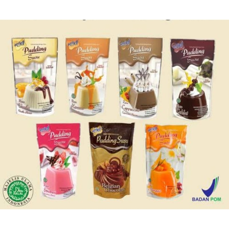 Jual puding susu nutrijell varian rasa kemasan 142 gr | Shopee Indonesia