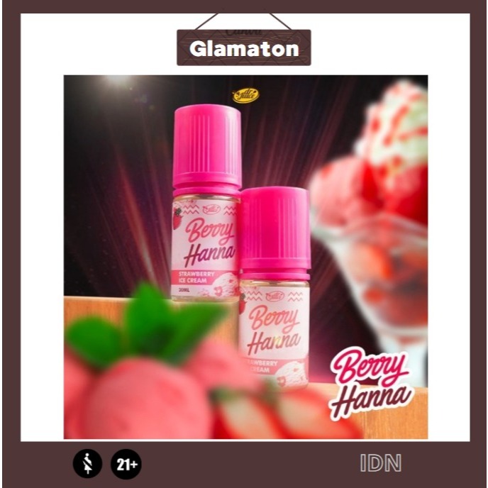 Jual LIQUID BERRY HANNA STRAWBERRY ICE CREAM PODS FRIENDLY 30ML ...