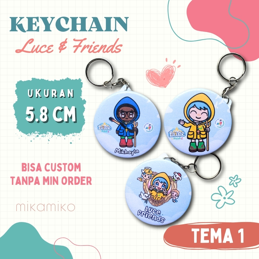 Jual KEYCHAIN Luce & Friends Maskot Yubileum 2025 TEMA 1 Ukuran 5,8 cm ...