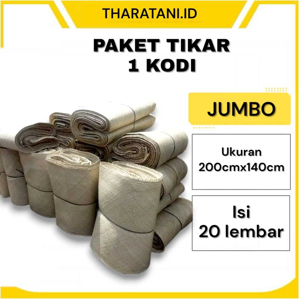 Jual 20 Lembar Tikar Pandan Jumbo 200x140 Cm - Samak Jenazah Alas Duduk ...
