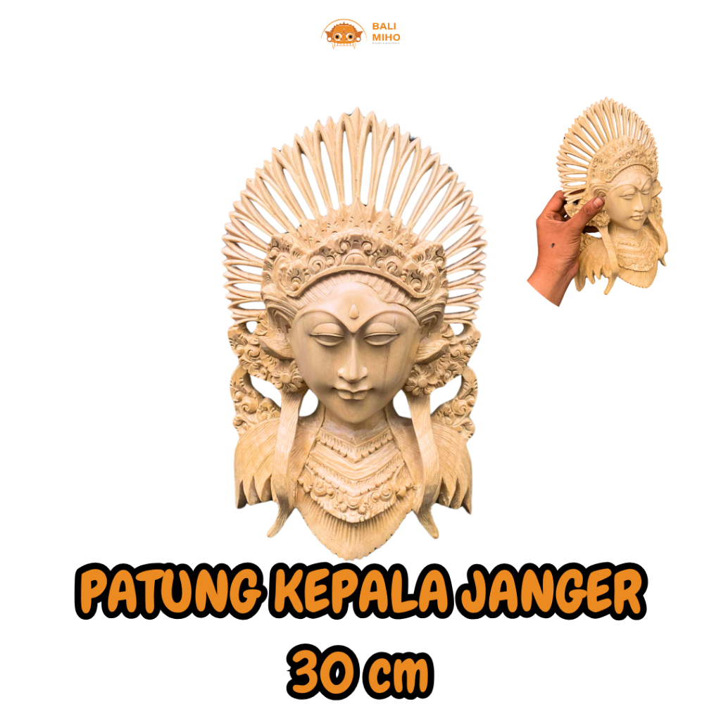 Jual Patung Kepala Janger Saucing Kepang Tinggi 30 cm - Patung Janger ...