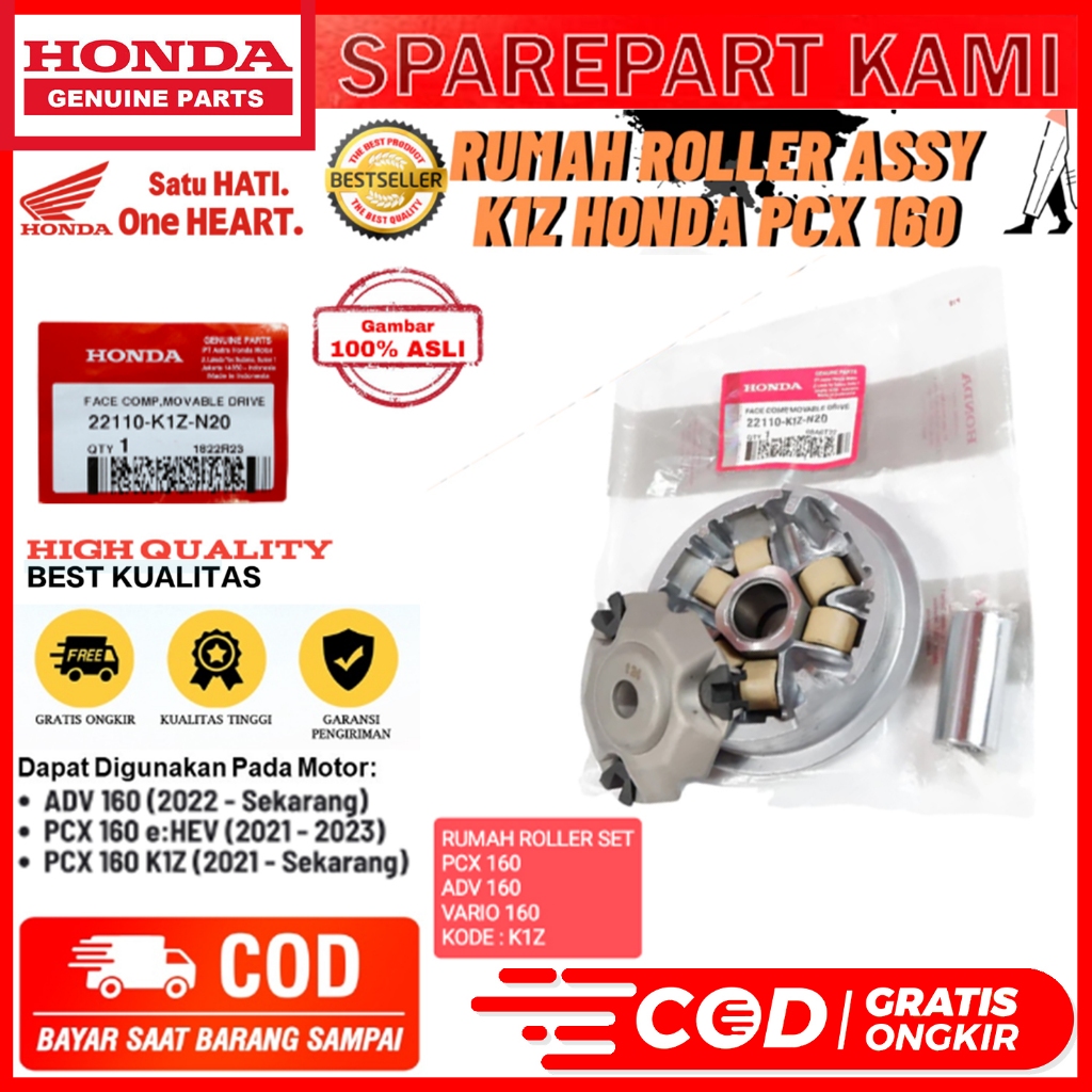 Jual RUMAH ROLLER ASSY SET FACE COMP MOVABLE DRIVE HONDA PCX 160 ADV 160 VARIO 160 K1Z PCX 160 e ...