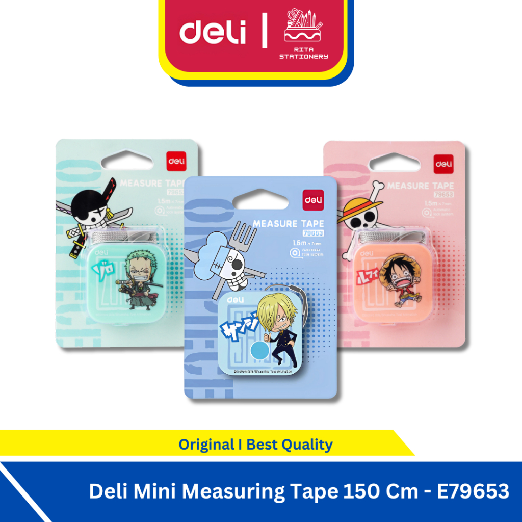 Jual Deli One Piece Mini Measure Tape / Meteran Mini Plastik 1.5 m Lucu ...