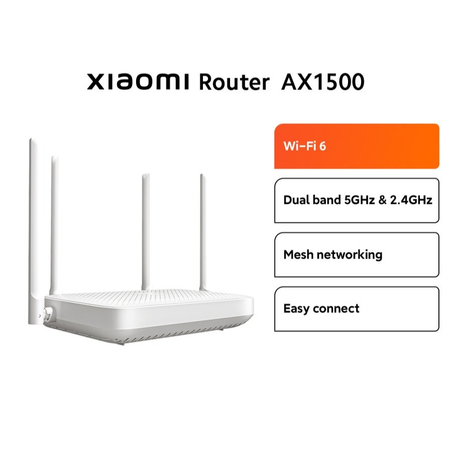Jual Xiaomi Router AX1500 | Wi-Fi 6 Konektivitas Era Baru | Jaringan ...