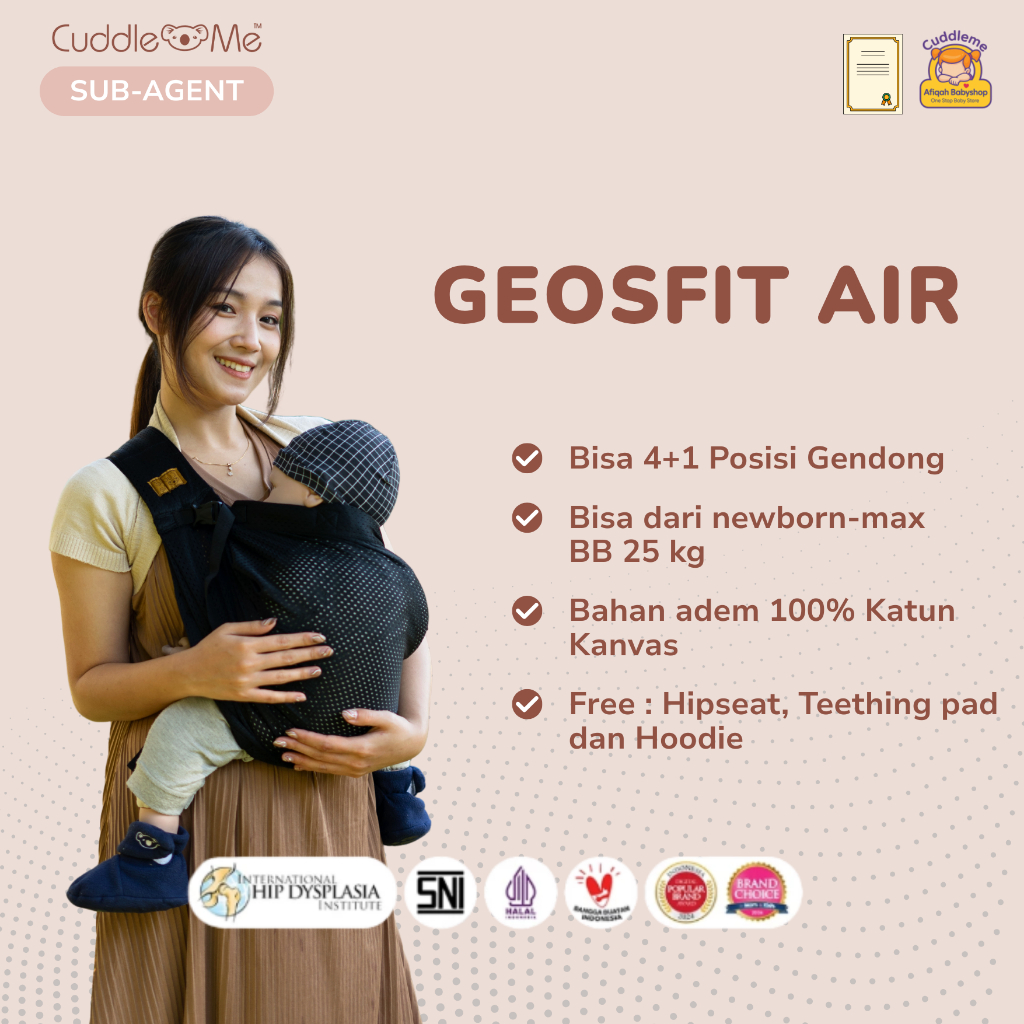 Jual Gendogan Bayi - Geosfit Air CUDDLEME Gendongan Bayi Samping ...