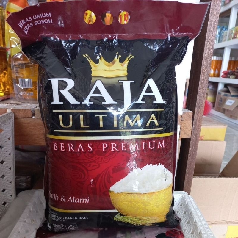 Jual Beras Kemasan 5kg | Raja Ultima | Beras Raja | Beras Cap Belalang ...