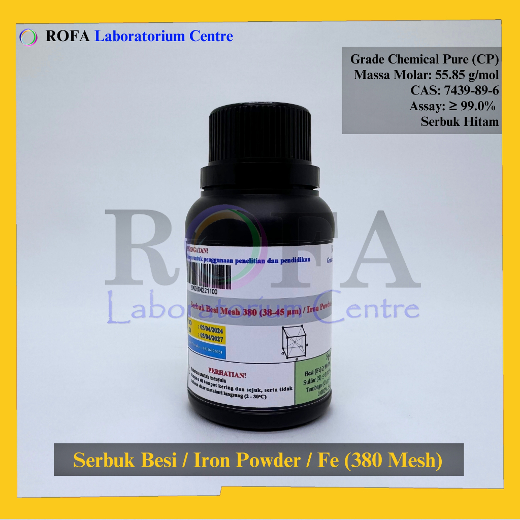 Jual ROFA Serbuk Besi 380 Mesh / Iron Powder / Pasir Besi / Ferrum / Fe ...