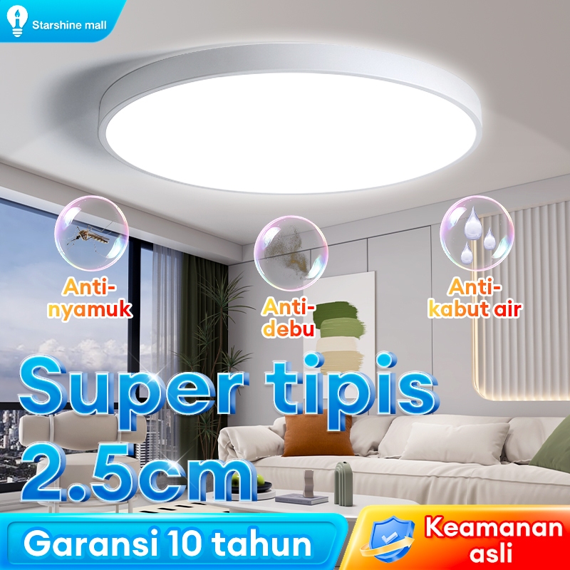 Jual 【Garansi 10 tahun】 lampu plafon minimalis Rumah ceiling 3 Warna ...