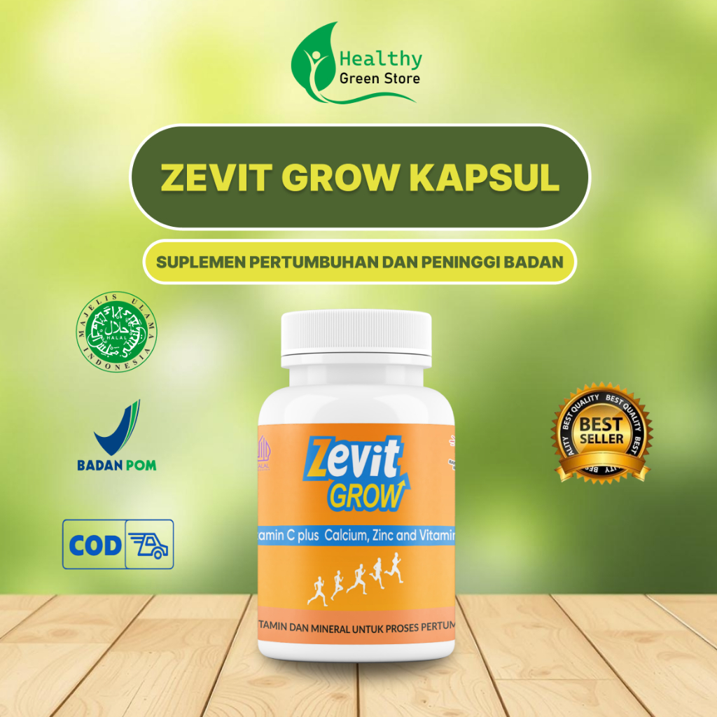 Jual Zevit Grow Peninggi Badan Ampuh & Aman – Nutrisi Kalsium, Zinc ...
