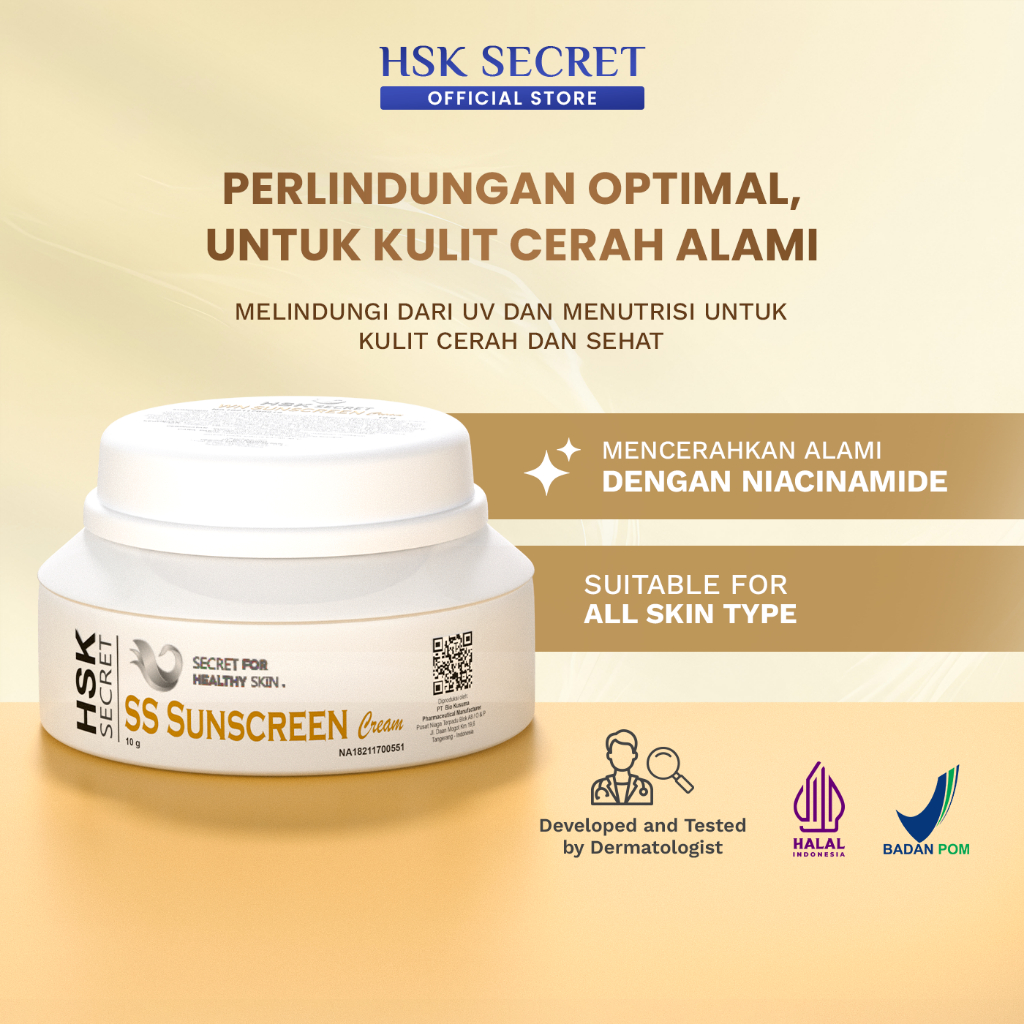Jual HSK Secret SS Sunscreen SPF 50 PA+++ | Melindungi Kulit dari Sinar ...