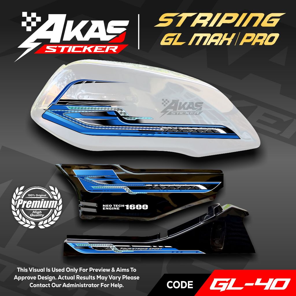 Jual Striping GL Variasi Striping GL Transparan KODE GL40 | Shopee ...