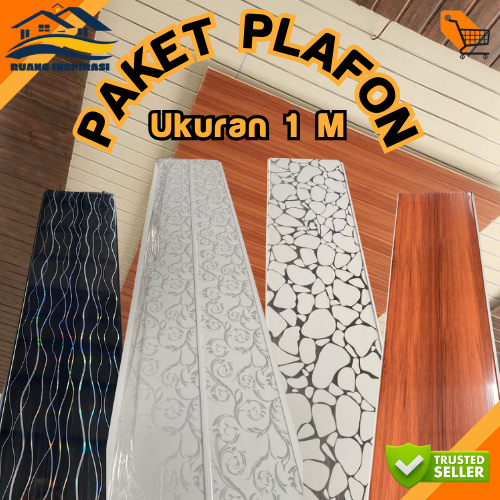 Jual PLAFON PVC UKURAN 1 METER TEBAL 8MM MURAH MINIMALIS MEWAH DAN ...