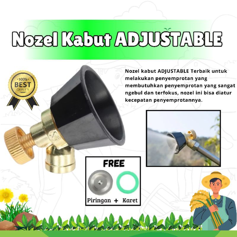 Jual Nozzle Adjustable/Vortex Sprayer Kepala Semprotan Spayer Tangki ...