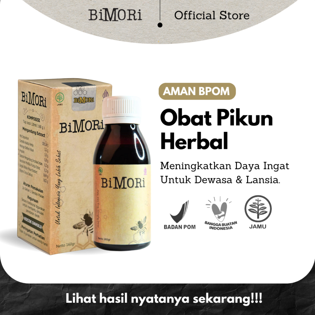 Jual Bimori Obat Pikun Penambah Daya Ingat Lansia Herbal Ginko Biloba ...