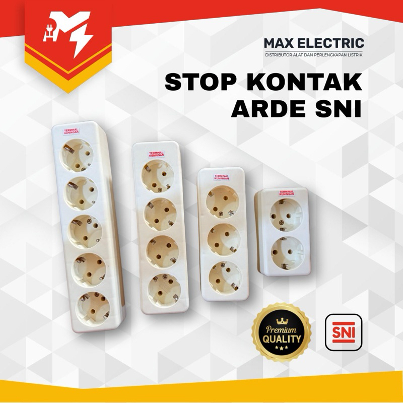 Jual STOP KONTAK ARDE PREMIUM | TERMINAL KUNINGAN | STANDAR SNI | Shopee Indonesia