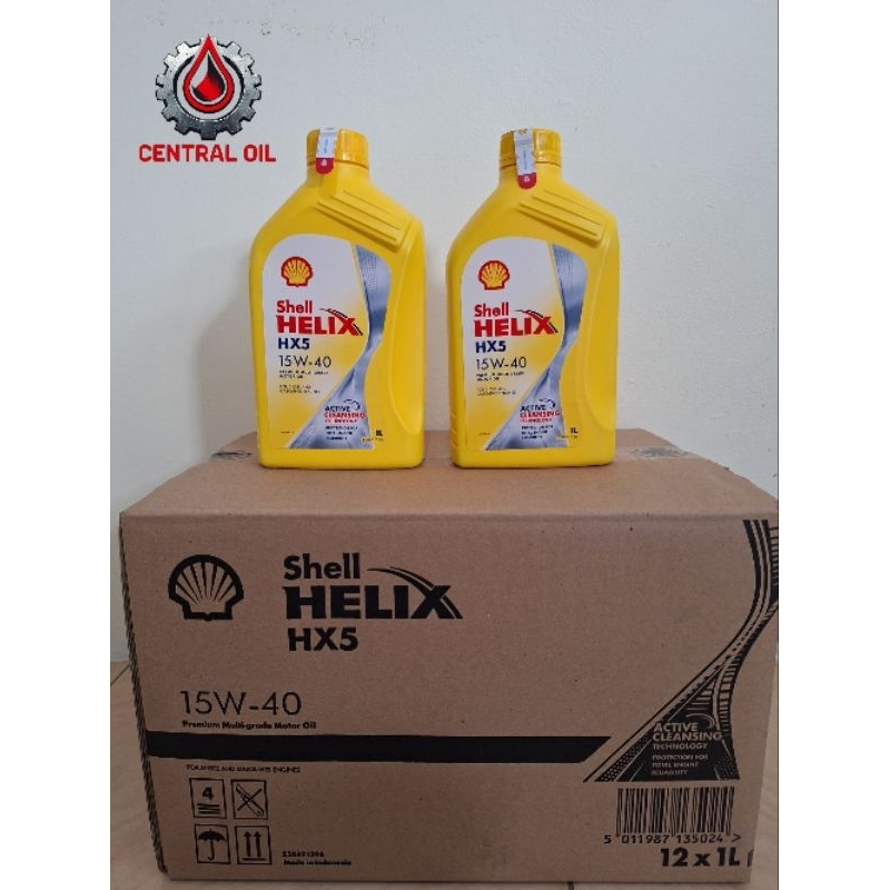 Jual Oli Shell Helix HX5 1L. . 1dus 12 Botol | Shopee Indonesia