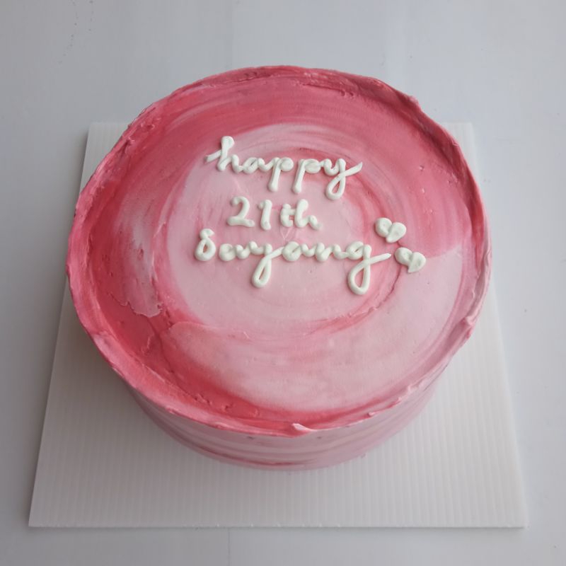 Jual [BISA CUSTOM] Ukuran 14cm Korean Cake Semarang | Shopee Indonesia