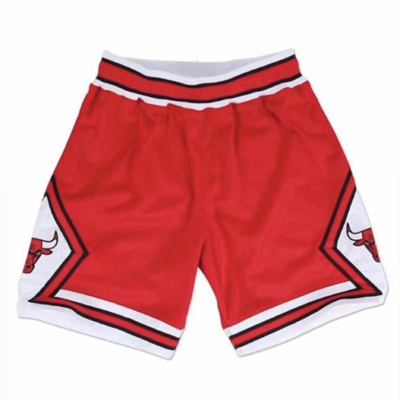 Jual BORDIR IMPORT CELANA BASKET OLAHRAGA CLASSIC CHICAGO BULLS MERAH ...