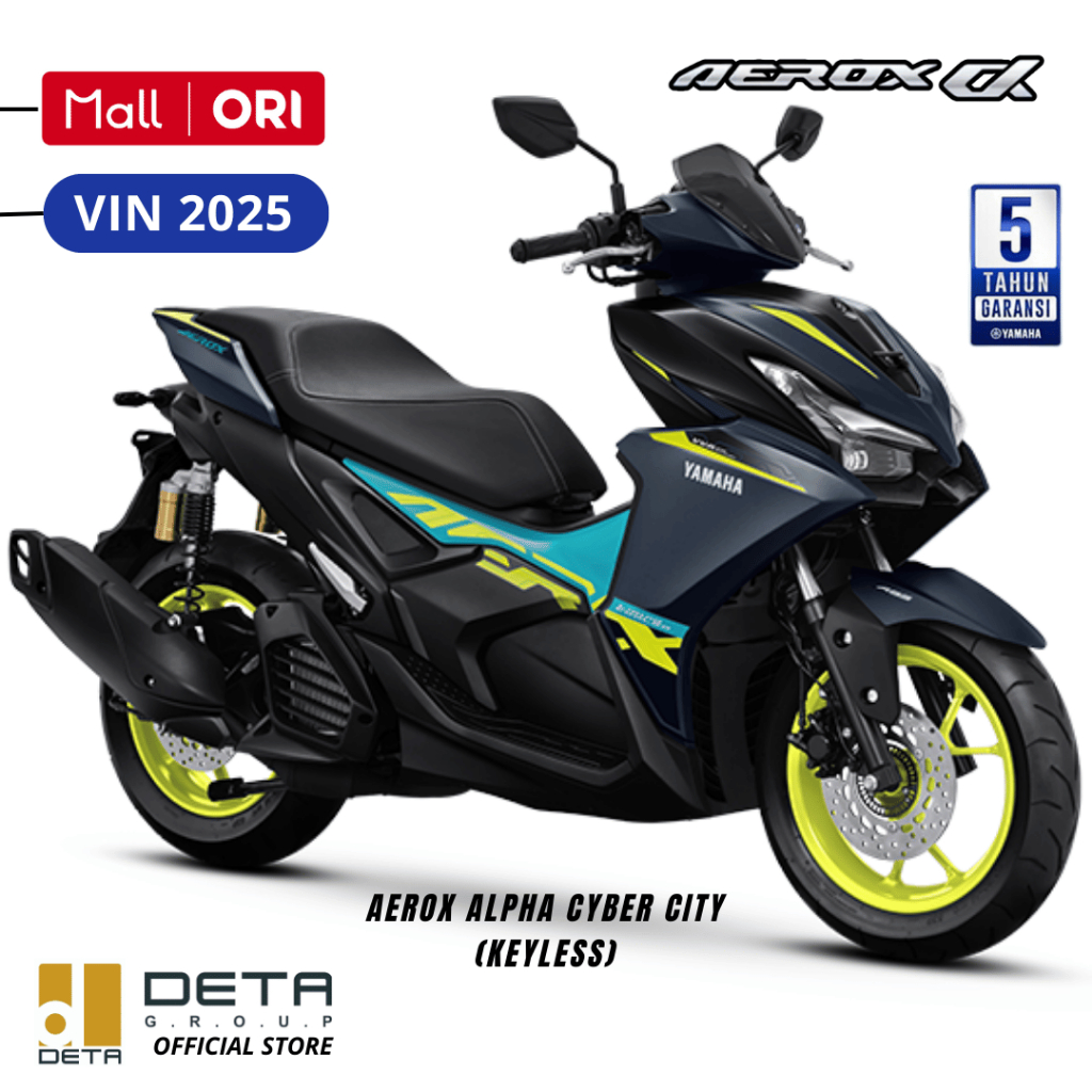 Jual Sepeda Motor Yamaha Aerox 155 Alpha CyberCity (SPY) | Shopee Indonesia