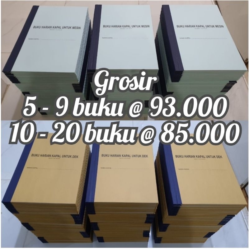 Jual Jurnal Log Book Buku Harian Kapal Engine Mesin Deck | Shopee Indonesia