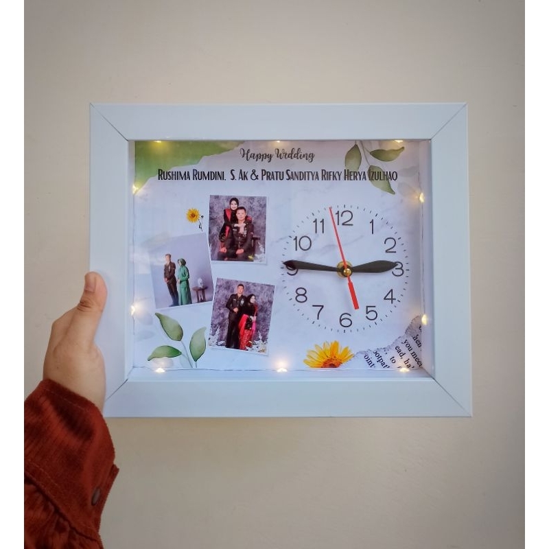 Jual Jam Dinding Custom / Kado Ultah Wisuda Nikah / Kado Unik Murah ...
