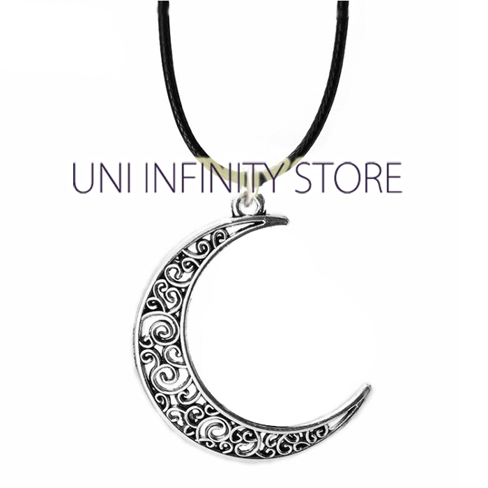 Jual JWNE0426 Kalung Bulan Sabit Perak Antik Simple Cowok Cewek Pria ...