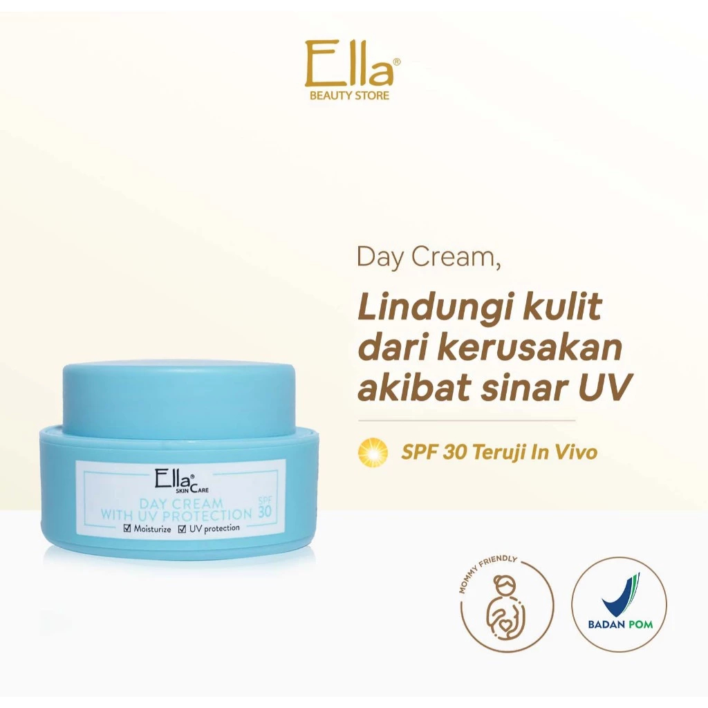 Jual [COD] Ella Skincare Official Day Cream SPF 30 with UV Protection ...