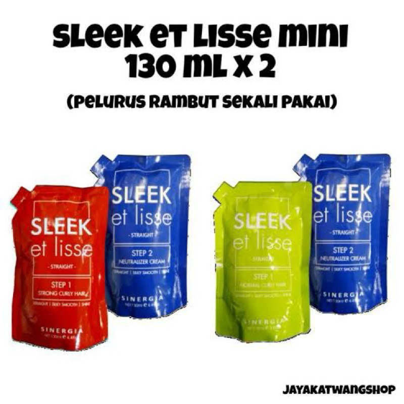 Jual Paket Sleek et lisse Strong / Normal (Step 1+ Step 2) 130ml /pcs | Shopee Indonesia