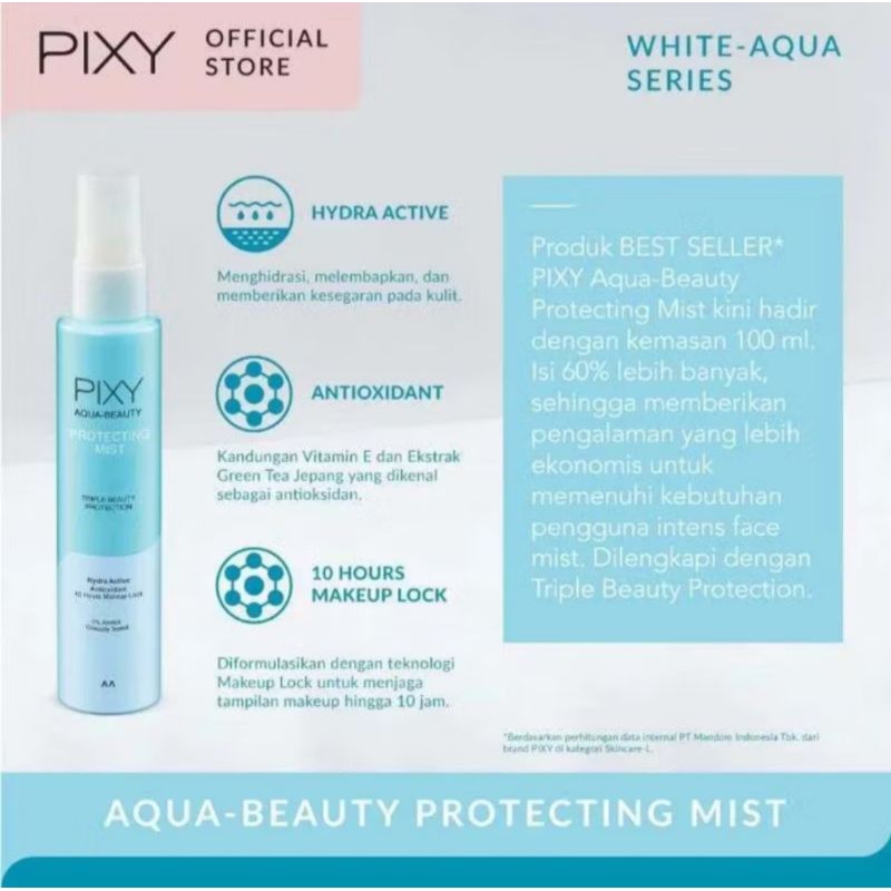 Jual PIXY AQUA-BEAUTY PROTECTING MIST 60ml | PRODUK ORIGINAL | Shopee ...