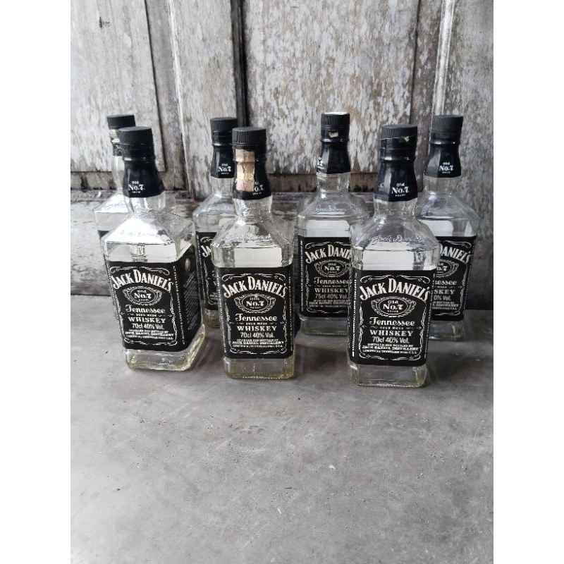 Jual BOTOL KACA BEKAS JACK DANIELS | Shopee Indonesia