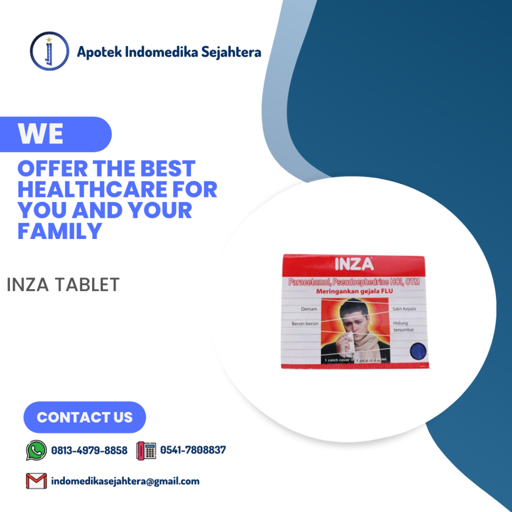 Jual Inza 4 Tablet Strip / Obat untuk Batuk, Pilek dan Demam pada ...