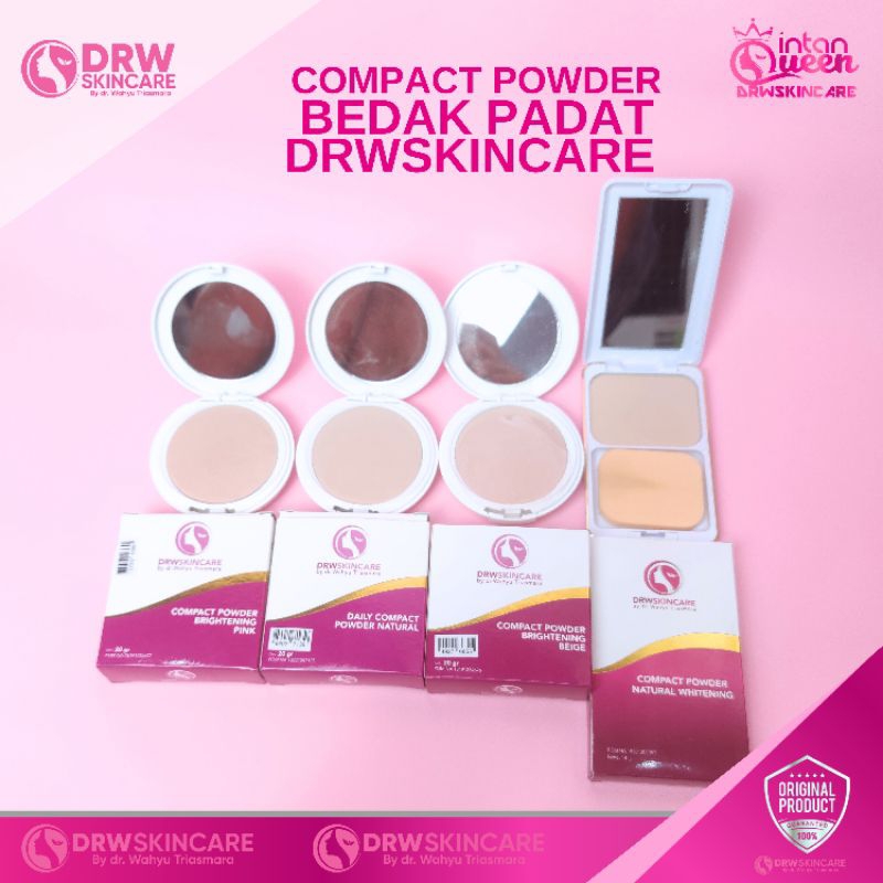 Jual Drw Skincare Bedak Padat Compact Powder Brightening Natural Pink ...