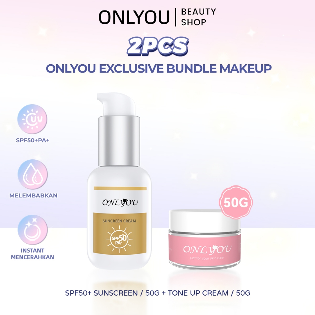 Jual ONLYOU 2PCS Paket ONLYOU Tinted Sunscreen SPF 50 PA+ 50G & ONLYOU ...