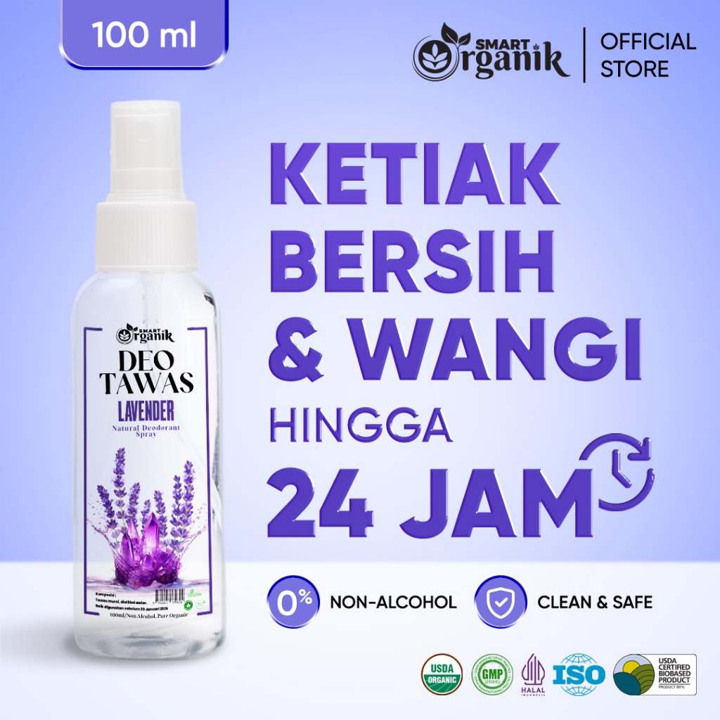 Jual Natural Tawas Deodoran Spray Cair 100ML Penghilang Bau Ketiak 24 ...