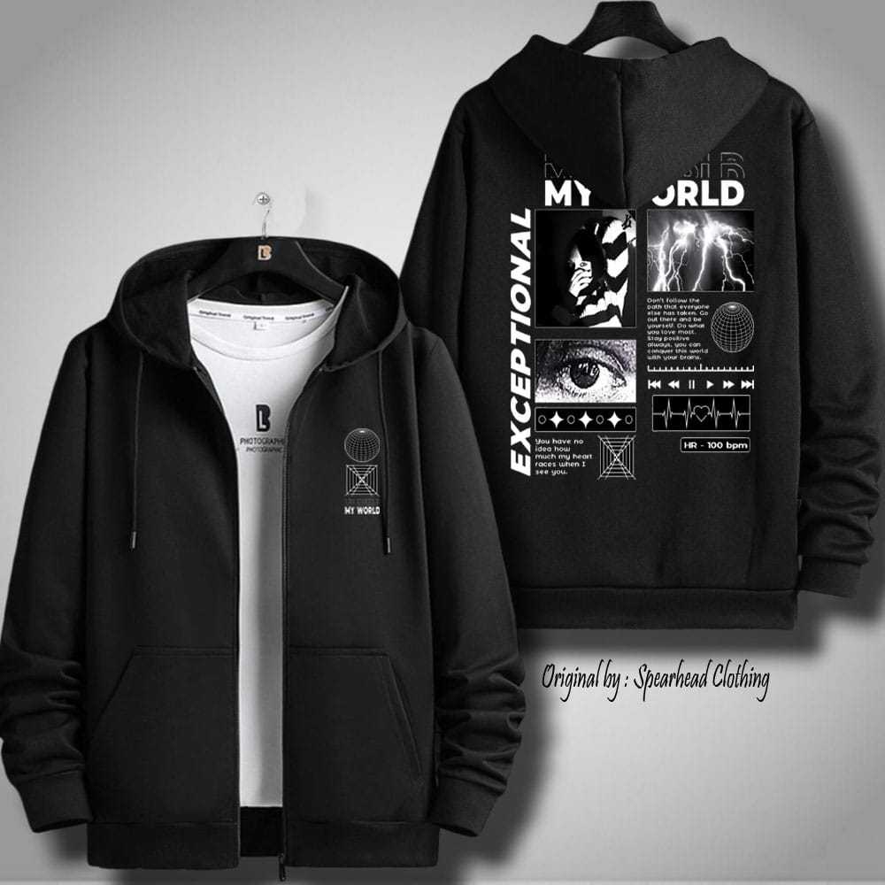 Jual Jaket Pria Zipper Hoodie Two Heals Ori Pria Terbaru Kekinian ...