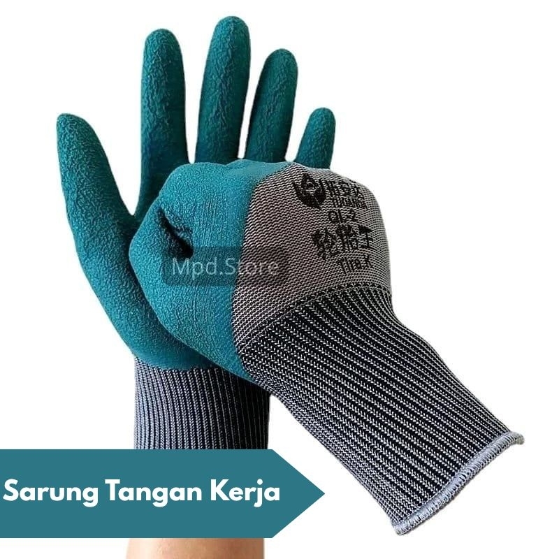Jual Sarung Tangan Kerja Safety lapis Nylon Palm Fit Serbaguna | Shopee Indonesia