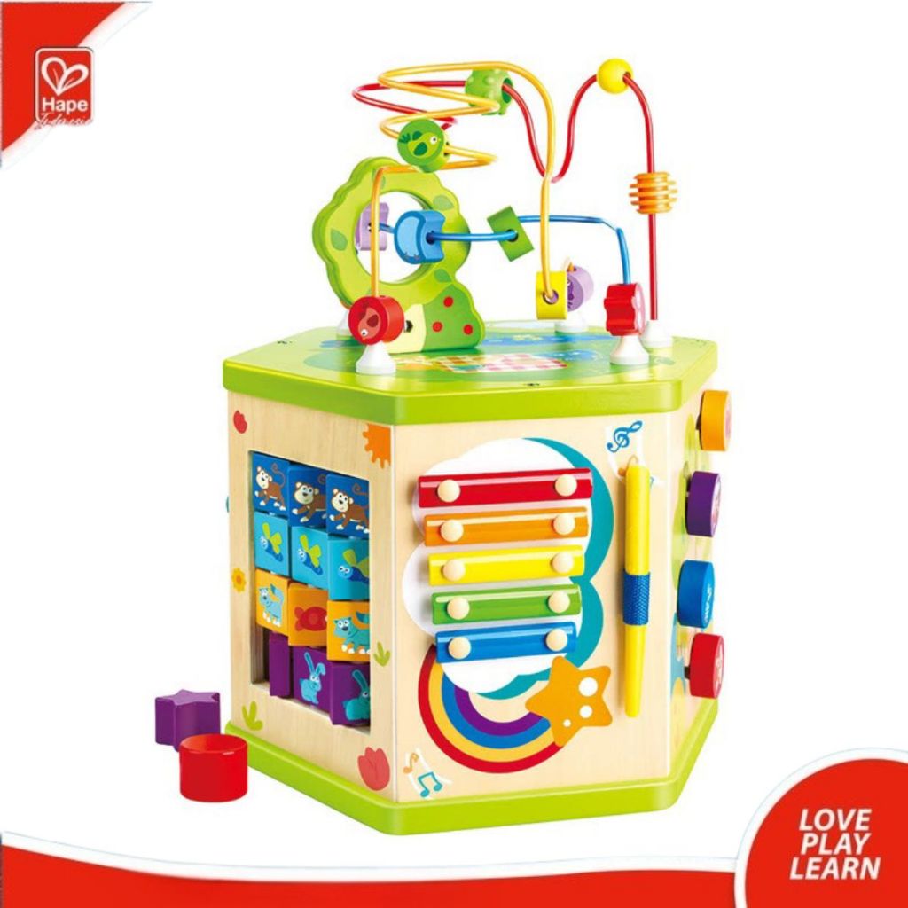 Jual PERMAINAN ANAK EDUKASI 7IN1 | HAPE HEXAGON ACTIVITY CUBE | KOTAK ...