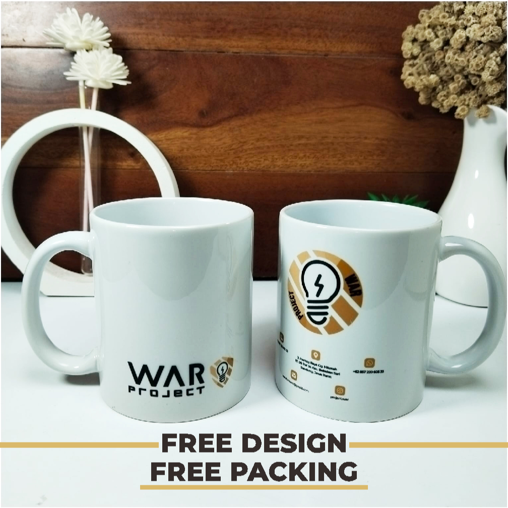 Jual Cetak Mug Custom Free Design | Shopee Indonesia