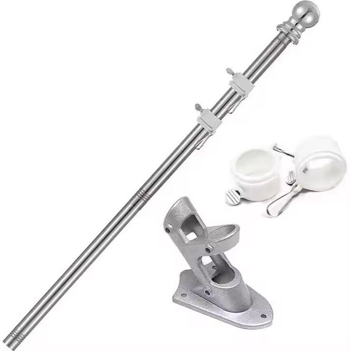 Jual 1 Set Tiang Bendera Lipat 1.8 Meter Dengan Backet Holder Dudukan ...