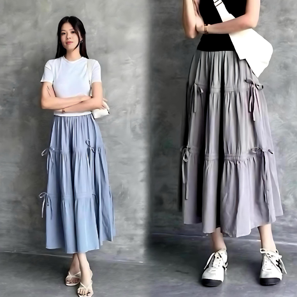 Jual ROK GLAMORA Skirt Tali Serut 01 / ROK JASMINE Coquette / Honey ...