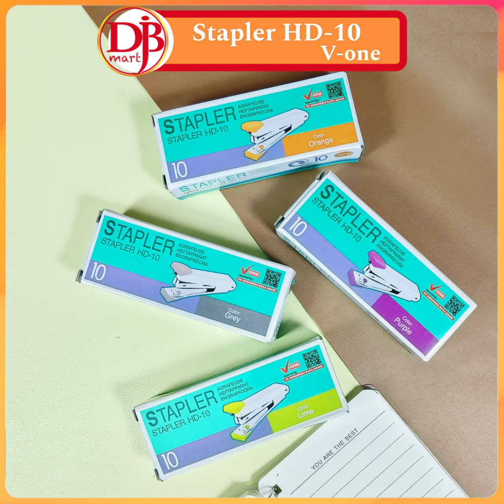Jual DJB - Stapler HD10 Merek V ONE / Staples Jepretan Merk V-ONE ...