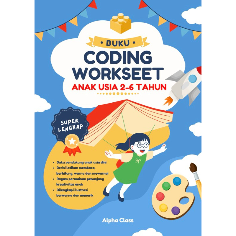 Jual CODING WORKSHEET USIA 2-6 TAHUN | Shopee Indonesia