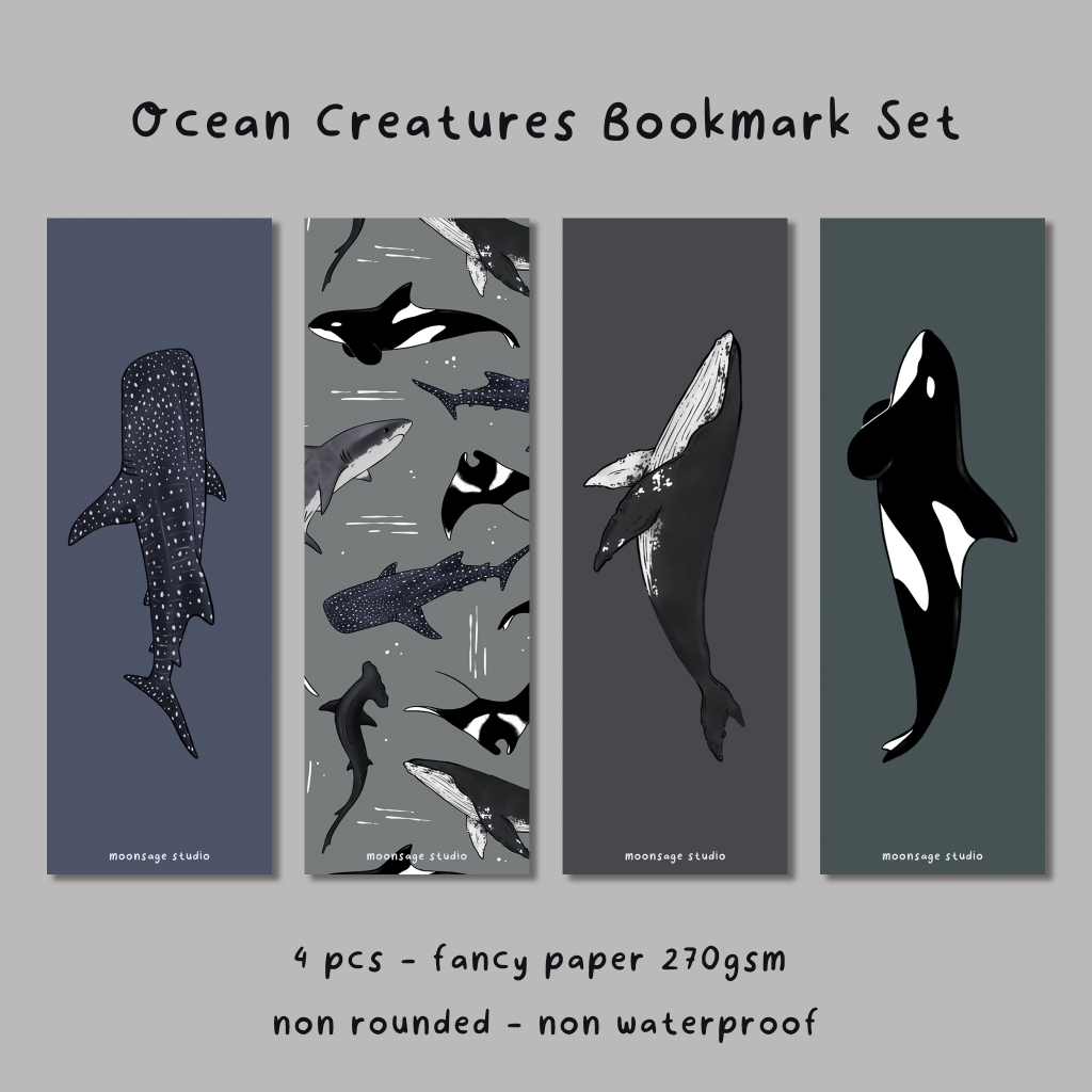 Jual *LAST STOCK* Ocean Creatures Bookmark Set 4pcs | Shopee Indonesia